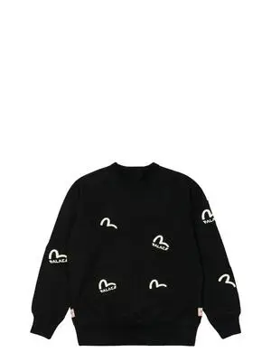 PALACE Palace X Evisu FW21 Multi Pocket Crew Sweatshirt Black