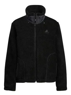 ADIDAS Adidas Fleece Jacket With Stand Collar