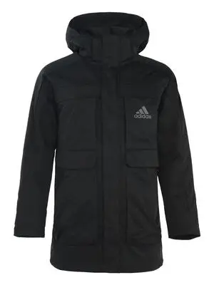 Adidas Outdoor Sport Hooded Down Jacket - Black