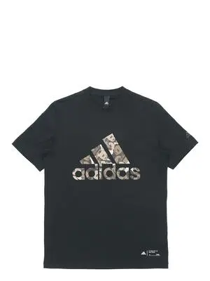 Adidas Panda Logo Short Sleeve T-shirt - Black