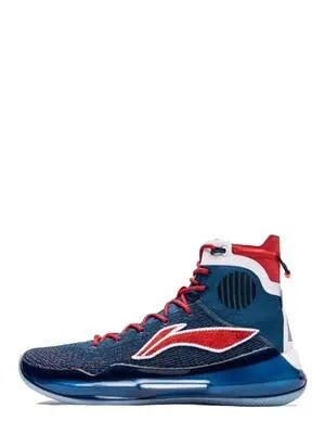 LI-NING Yushuai 13 Premium Hi Athletic Sneakers - Bluered