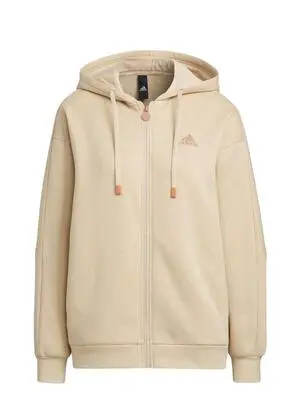 Adidas Full Zip Hoodies - Beige