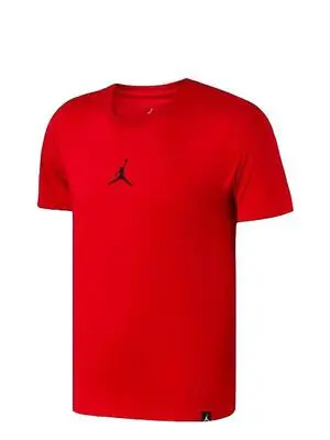 JORDAN Iconic Quick Dry Training Sports Short Sleeve - Red