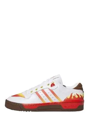 Adidas X Demon Slayer Rivalry Low "rengoku" Sneakers - White/red