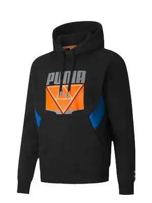 PUMA Winterized Pullover Hoodie - Black/blue