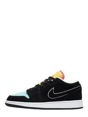 JORDAN 1 Low Se "aurora Green" Sneakers - Black