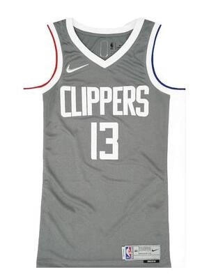 Nike Paul George Los Angeles Clippers No. 13 Jersey - Grey