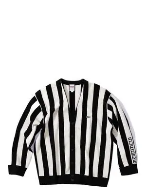 Supreme X Lacoste Striped Cardigan - Black