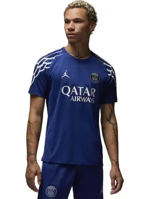 JORDAN Dri-fit Paris Saint-germain 2024/25 Stadium Fourth Replica Football Jersey - Blue Void/phantom/phantom