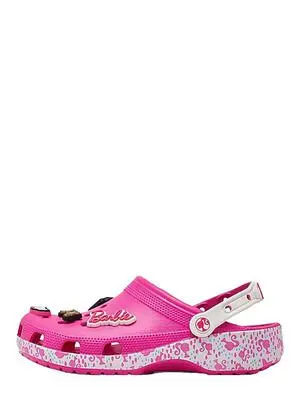 CROCS Crocs Classic Clog With Barbie Embellishments Electric Pinkl/white