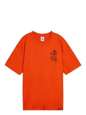Nike Graphic Print T-shirt - Orange