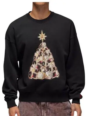 JORDAN Long Sleeve Sweatshirt Rings Tree - Black