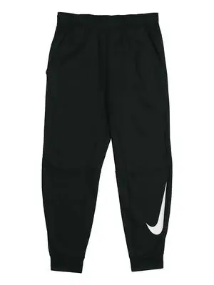 Nike Therma Tapered Swoosh Fleece Lined Sports Training Long Pants - Black