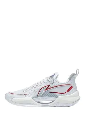 LI-NING Superlight V2 Basketball Sneakers - White/red