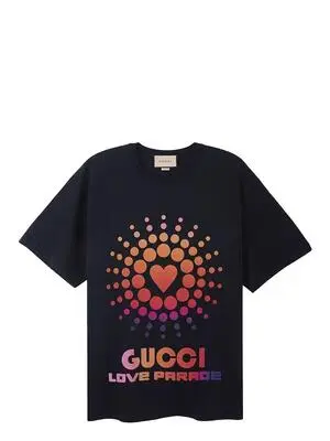 Gucci Love Parade Cotton T-shirt - Black