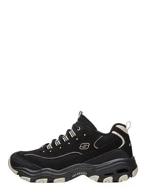 Sketchers D'lites 1.0 Low Top Sneakers - Black