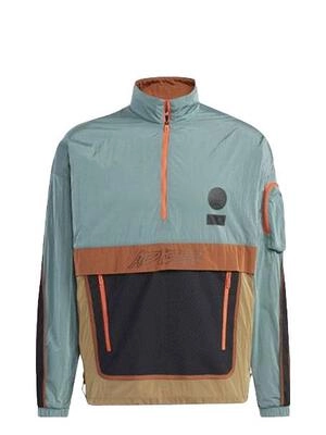 Adidas Stand Collar Colorblocked Track Jacket - Yellowgreenmulti-color