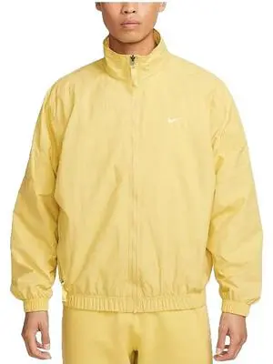 Nike Solo Swoosh Zipped Jacket - Yellow/white