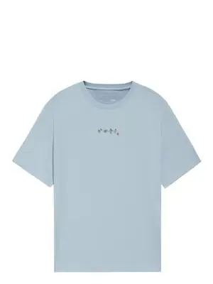 LI-NING Casual Graphic Printed Tee 'blue - Blue/white