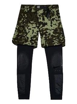 NIKE Nike Lab Mmw 2 In 1 Pants 'camo Black'