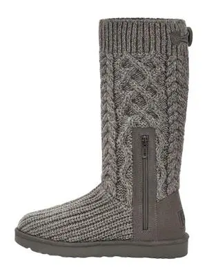 UGG UGG Classic Cardigan Cabled Knit Boot Grey