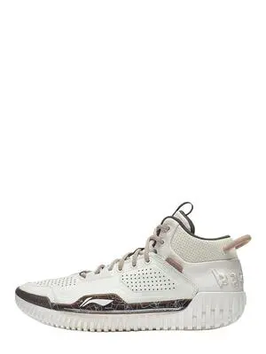 LI-NING Badfive 3 High Top Sneakers - White/beige
