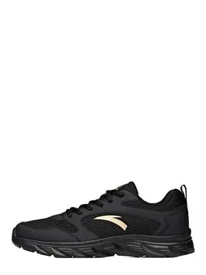 ANTA Athletic Lace-up Sneakers - Black/gold