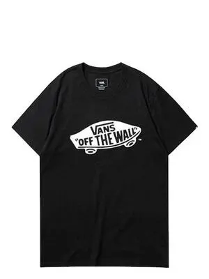 VANS Off The Wall Classic Printing Short Sleeve Couple Style - Black