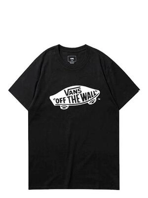 VANS Off The Wall Classic Printing Short Sleeve Couple Style - Black