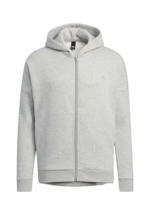 Adidas Zipper Hooded Jacket With Alphabet Print - Default Color