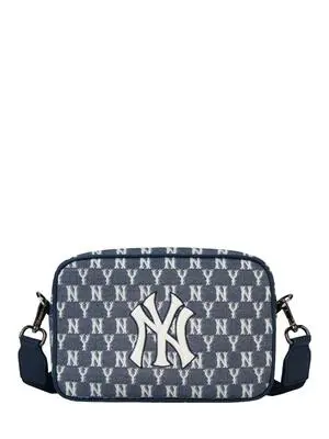 MLB Monogram Ny New York Yankees Crossbody Bag - Blue