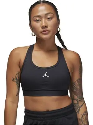 JORDAN Sport Medium-support Padded Jumpman Bra 'black - Black/white