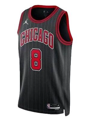 JORDAN X Nba Chicago Bulls Statement Edition Jersey Zach Lavine 8 - Black/red