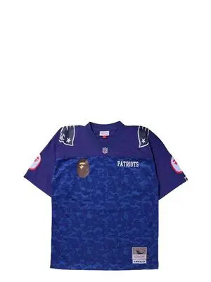 A BATHING APE X Mitchell & Ness Nfl New England Patriots Legacy Jersey - Blue