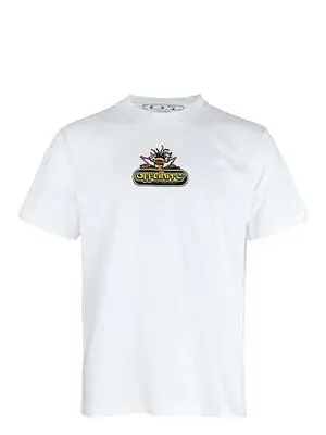 Off-White Logo Alphabet Printing Arrow Short Sleeve White - Multi-color