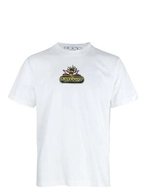 Off-White Logo Alphabet Printing Arrow Short Sleeve White - Multi-color