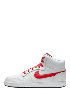 Nike Ebernon Mid Sneakers - White/red