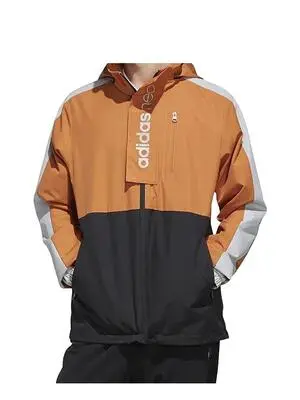 Adidas Detachable Splicing Sports Jacket - Brownbrown