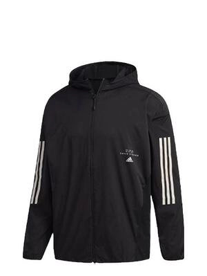 Adidas Logo Stripe Printing Hooded Jacket - Default Color