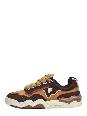 FILA FUSION Kick Sneakers - Brown/orange/white