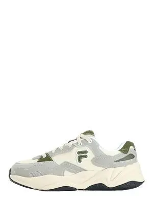 FILA FUSION Flash Lace-up Sneakers - Grey/beige/green
