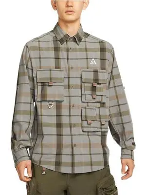 Nike X Nrg Shirt 'checkered - Grey
