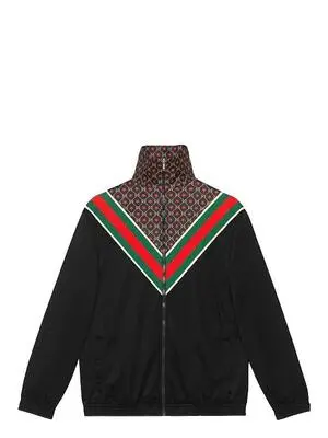 Gucci Gg Star Oversize Jersey Jacket - Black