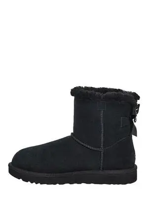 UGG Mini Bailey Brooch Boots - Black