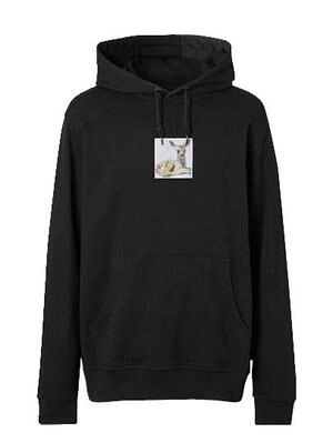 Burberry Printed Cotton Hoodie - Tan