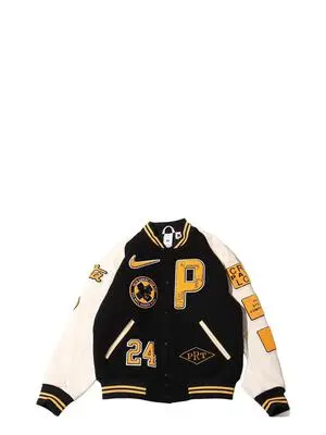 Nike X Patta Varsity Jacket - Black/yellow/white