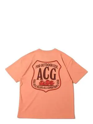 Nike Minimalistic Alphabet Logo Printing Casual Round Neck Short Sleeve Pink T-shirt - Default Color