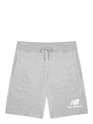 NEW BALANCE Essentials Stacked Logo Shorts - Grey