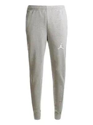 JORDAN Flight Fleece Embroidered Logo Fleece Lined Bundle Feet Sports Pants/trousers/joggers Gray - Grey
