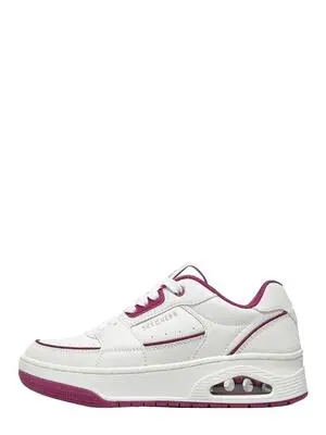 Sketchers Uno Court Courted Style Shoes - White/red